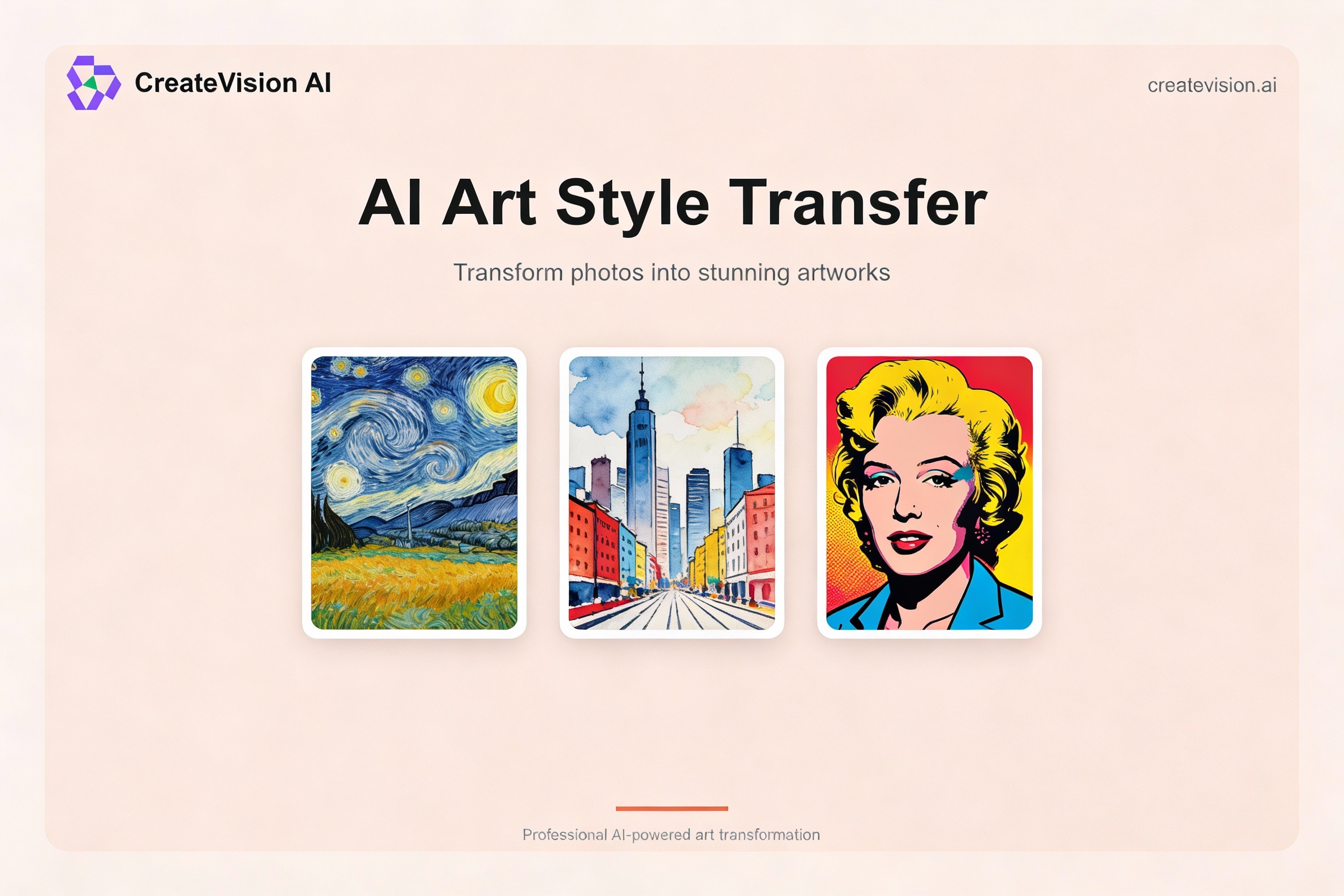 AI Art Style Transfer - Photo to Art Converter | CreateVision AI