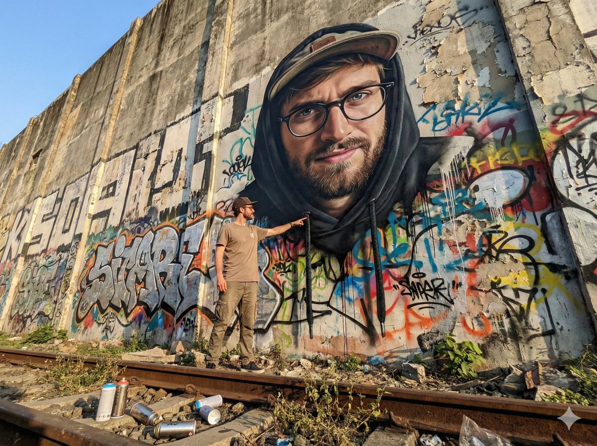 Prompt Art de Rue de Murale 2D à Réalité 3D - AI Prompt | CreateVision