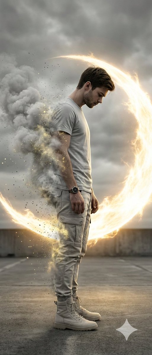 Cinematic Disintegration Portrait with Energy Aura - AI Prompt ...