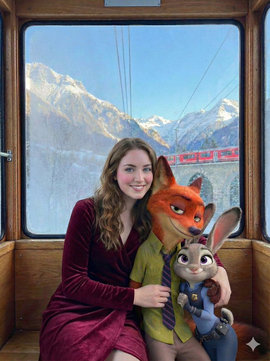 Cinematic Winter Train Scene with Animated Characters - AI Prompt ...
