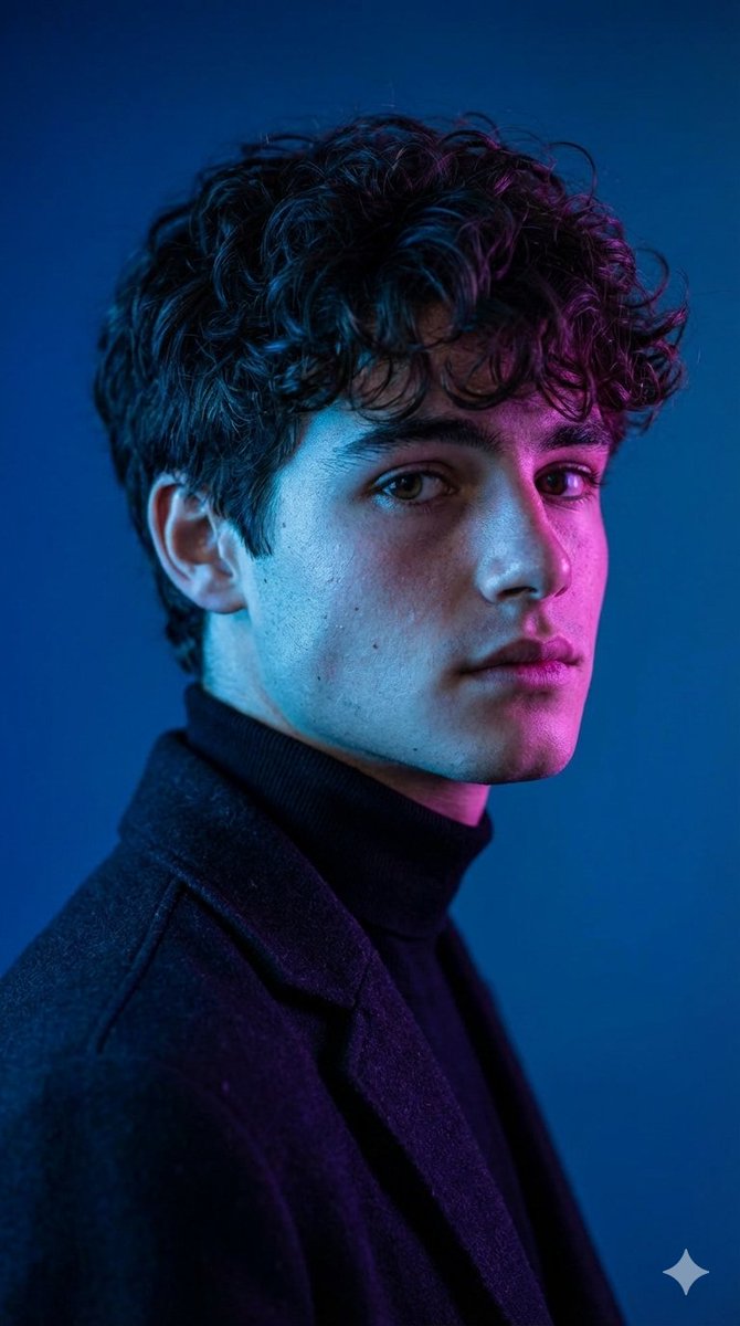 Dramatic Cinematic Portrait with Contrasting Lighting - AI Prompt ...