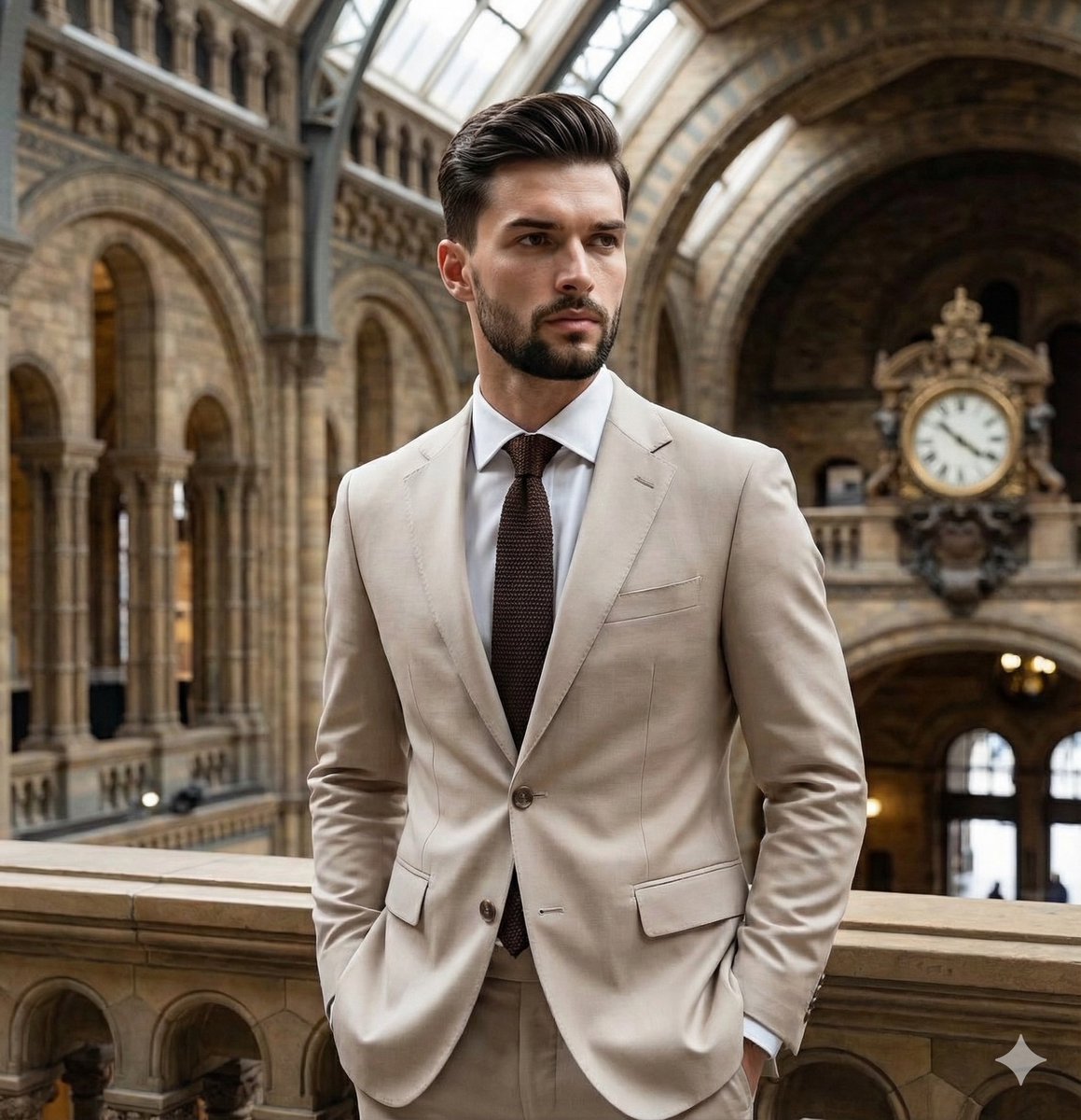 Editorial Portrait with Architectural Framing - AI Prompt | CreateVision