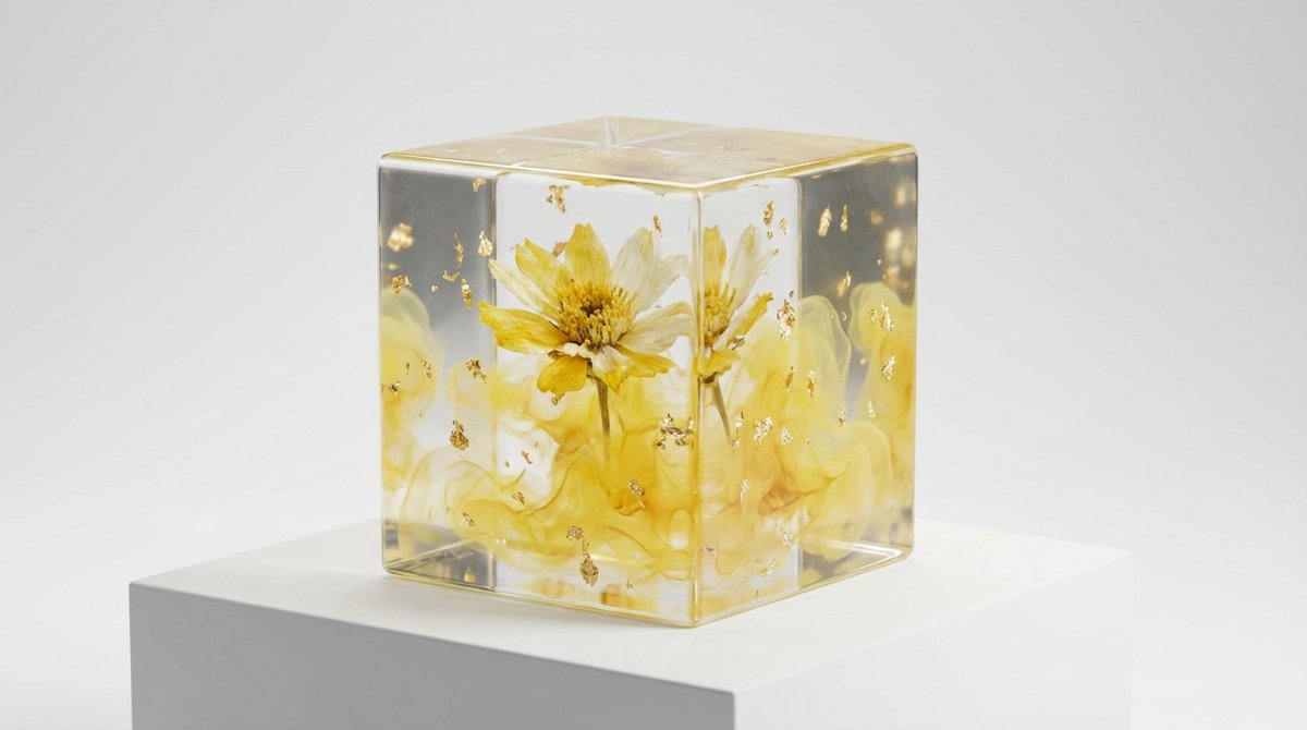 Epoxy Resin Art Cube Generation - AI Prompt | CreateVision