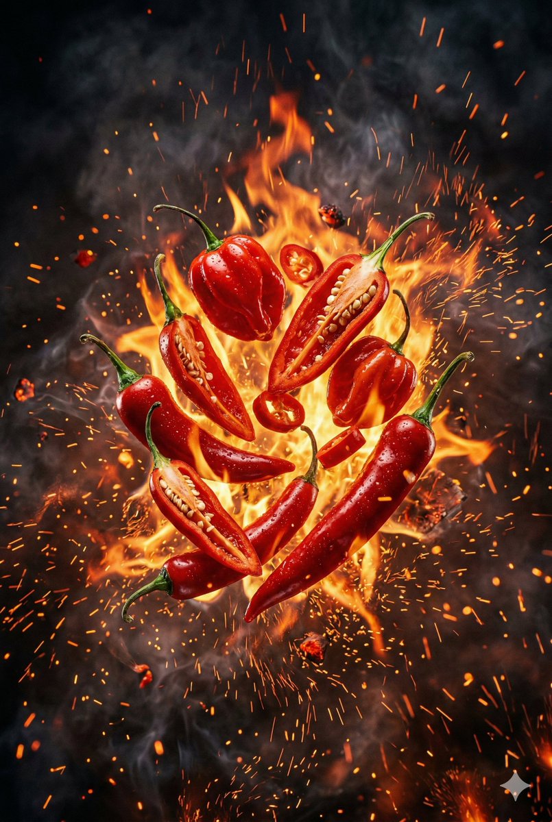 Explosive Chili Peppers Food Photography Prompt for Nano Banana 2 - AI ...