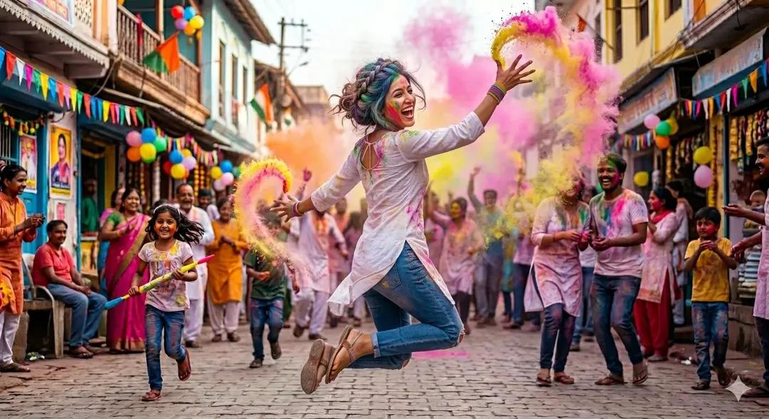 Holi Festival Cinematic Photography Prompt (JSON Format) - AI Prompt ...
