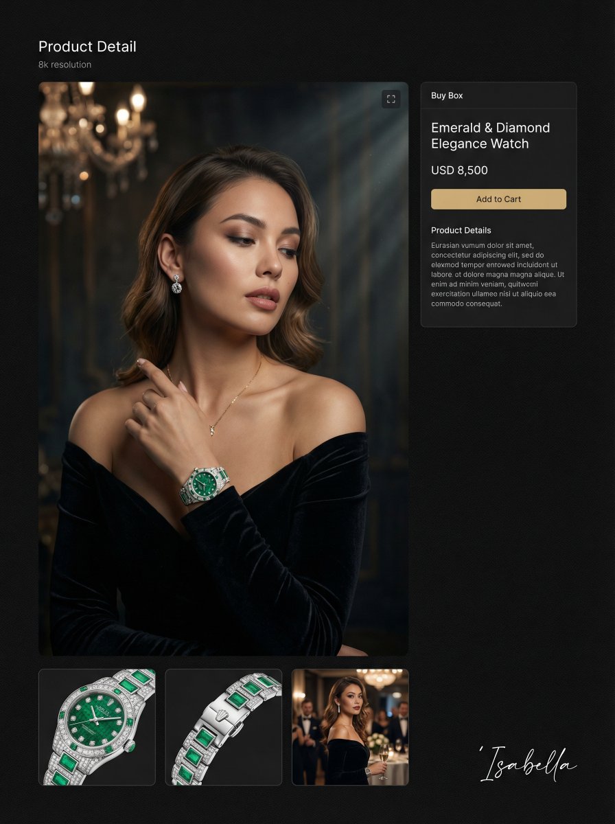 Hyper-realistic cinematic portrait for product detail page - AI Prompt ...
