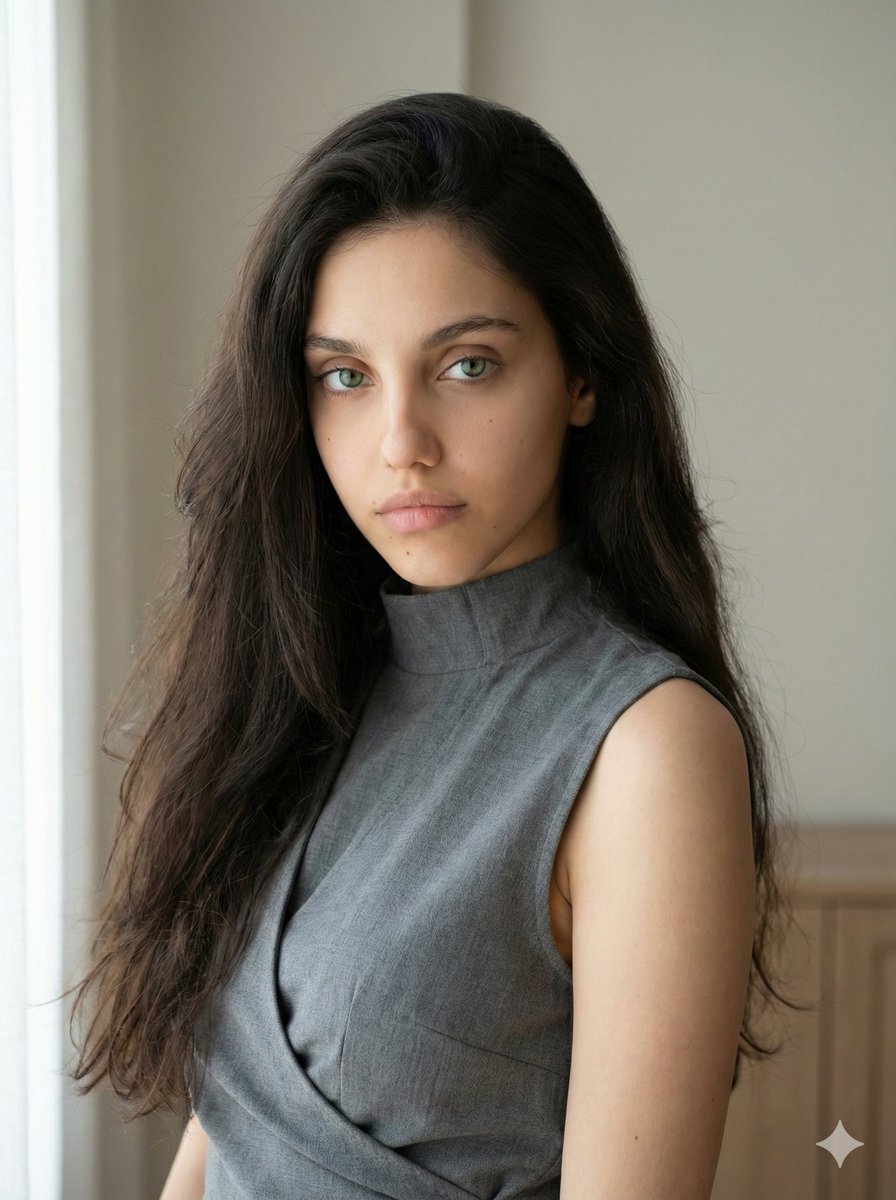 Minimalist Fashion Portrait with Sculptural Bodice - AI Prompt ...