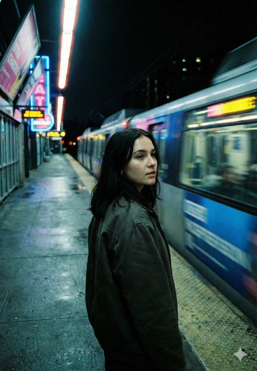 Neo-Noir Cinematic Street Photography in Subway - AI Prompt | CreateVision