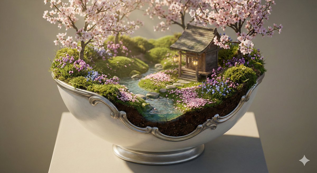 Ornate Diorama of a Spring Shrine Prompt - AI Prompt | CreateVision
