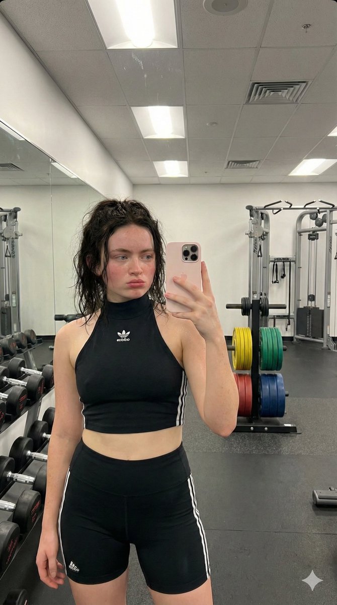 photorealistic-gym-mirror-selfie-of-sadie-sink-ai-prompt-createvision
