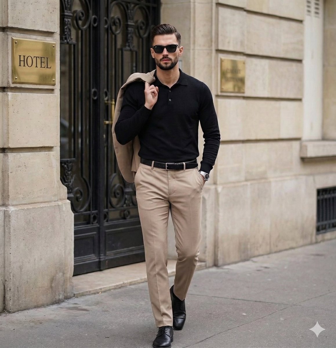 Sophisticated Men's Street Style Editorial - AI Prompt | CreateVision