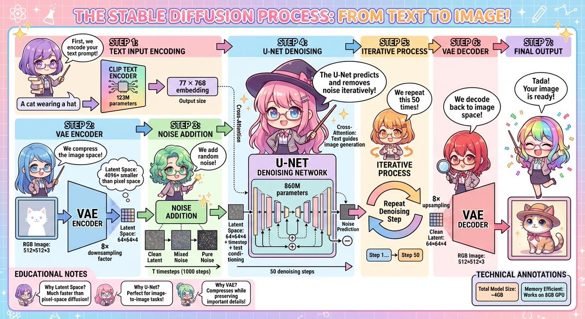 Stable Diffusion educational anime diagram - AI Prompt | CreateVision