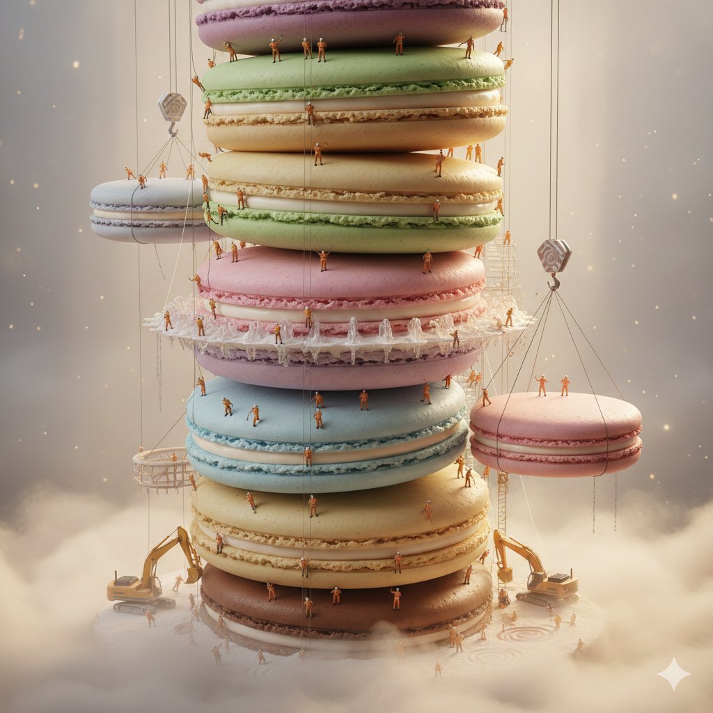 Surrealistisk filmisk Macaron megastruktur video prompt - AI Prompt ...