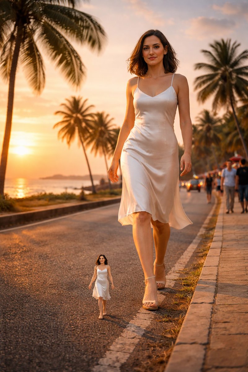 Surreal cinematic street photography with scale contrast - AI Prompt ...